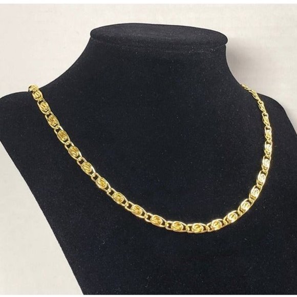 Accessories | 2 Mens 14k Gold Chain Link Necklace Streetwear 14 Karat ...